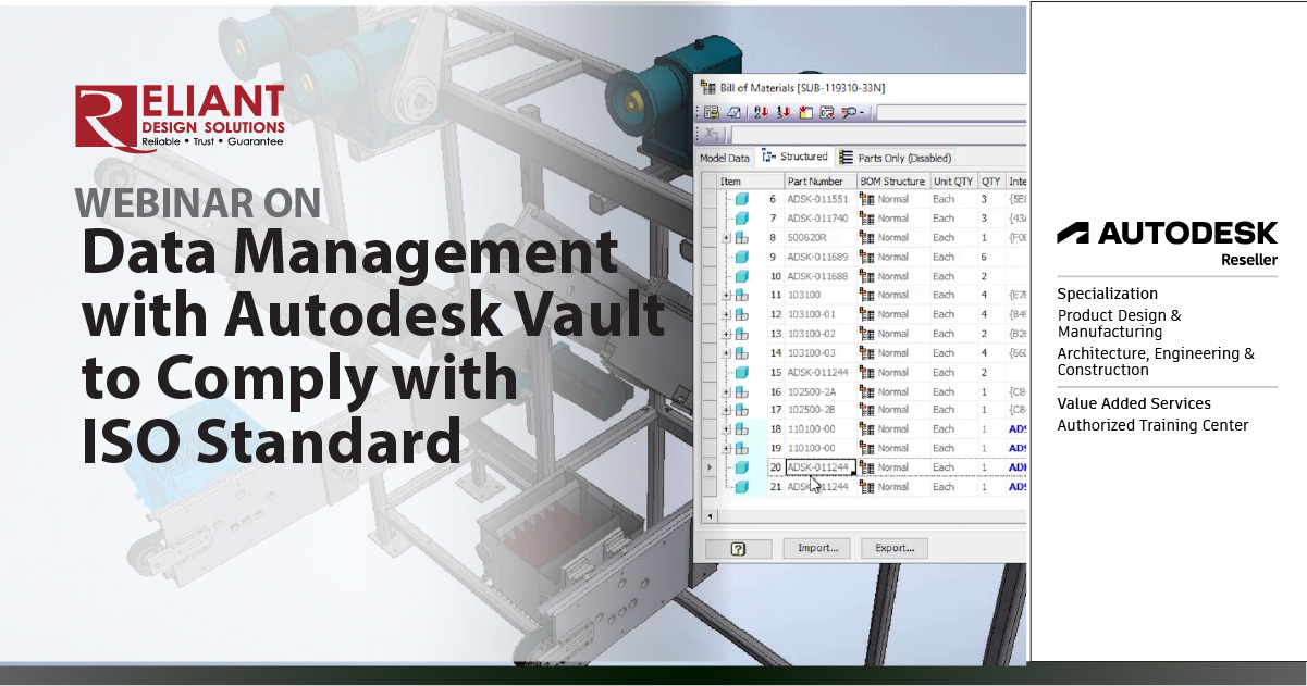 Webinar: Data Management with Autodesk Vault to Comply with ISO Standard